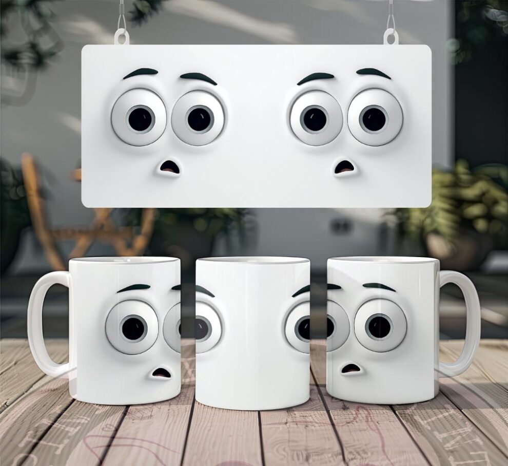 Surprised Face 3D Mug (20) , 3D Mugs